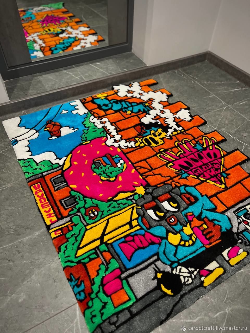 Тафтинговый ковер MF DOOM в интернет-магазине Ярмарка Мастеров по цене ...