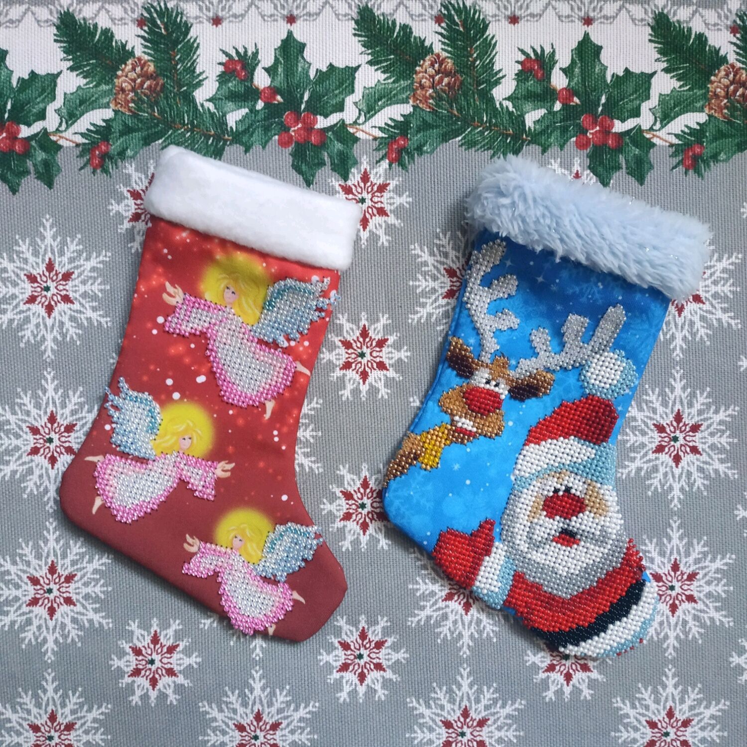 Рождественский носок- мини в интернет-магазине на Ярмарке Мастеров ...