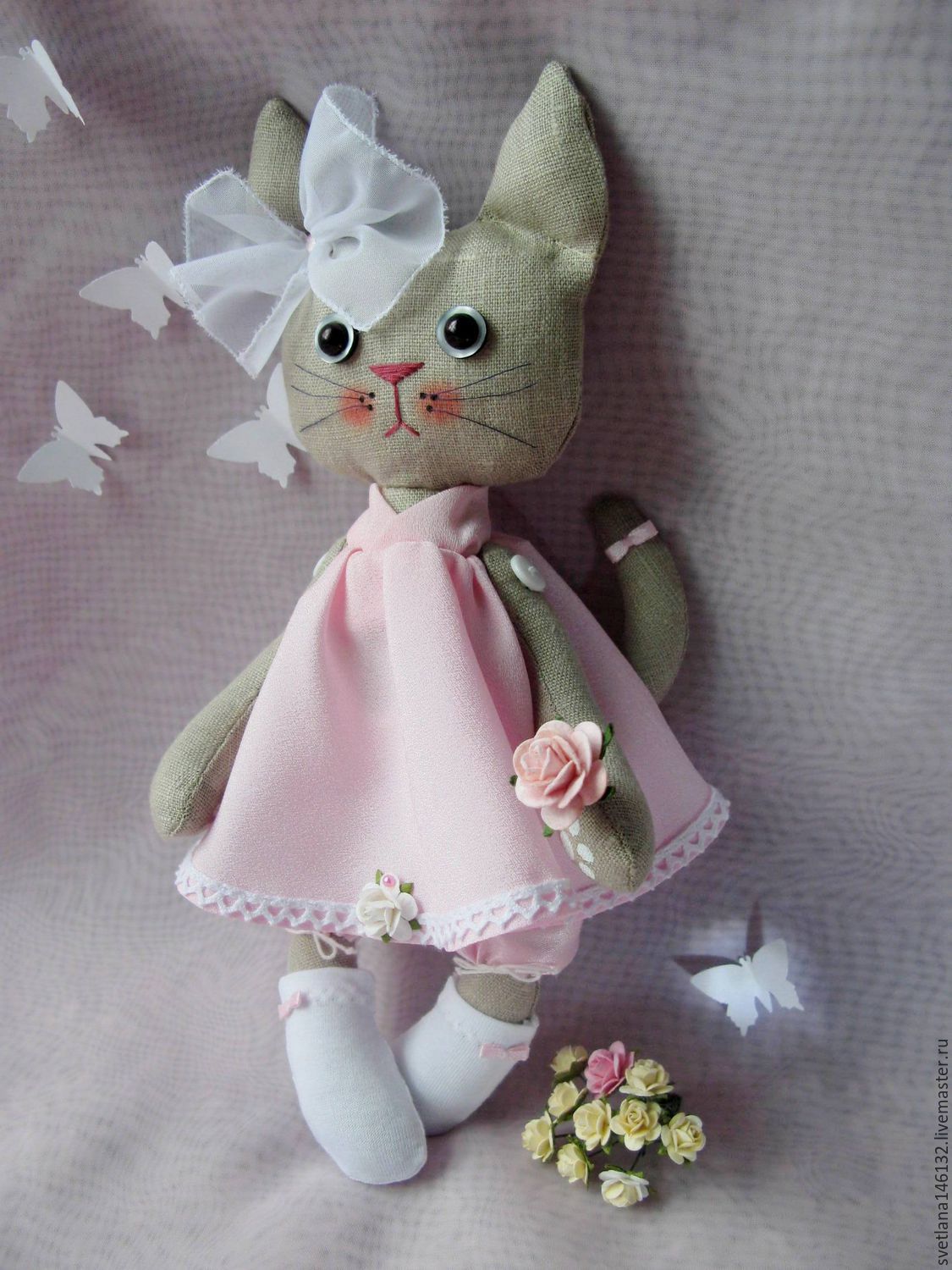 Cat Rosette – купить на Ярмарке Мастеров – 6QYMLCOM | Stuffed Toys ...