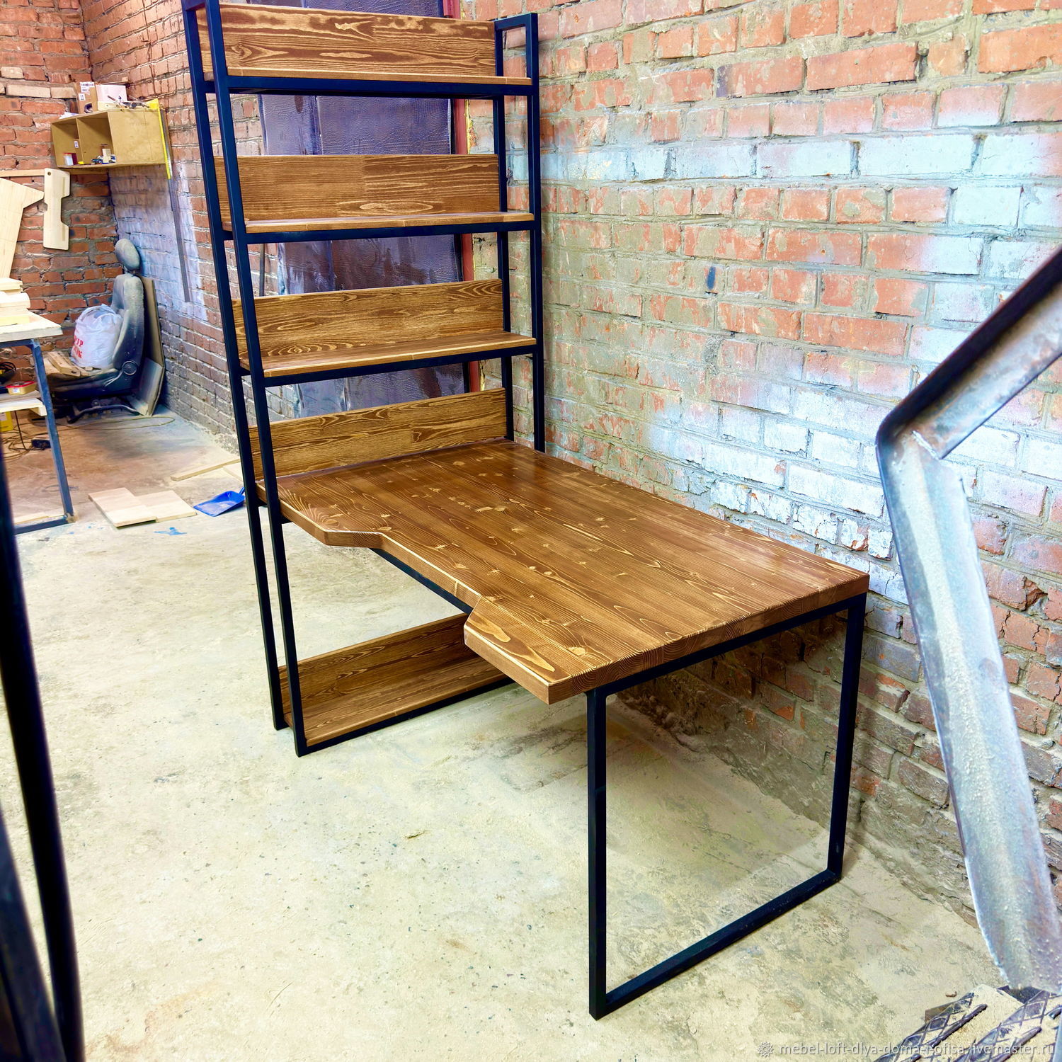 Столы: Компьютерный стол с полками в интернет-магазине на Ярмарке ...