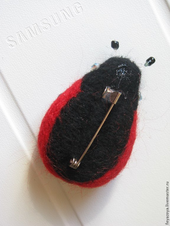 Брошь - Божья коровка в интернет-магазине на Ярмарке Мастеров | Брошь ...