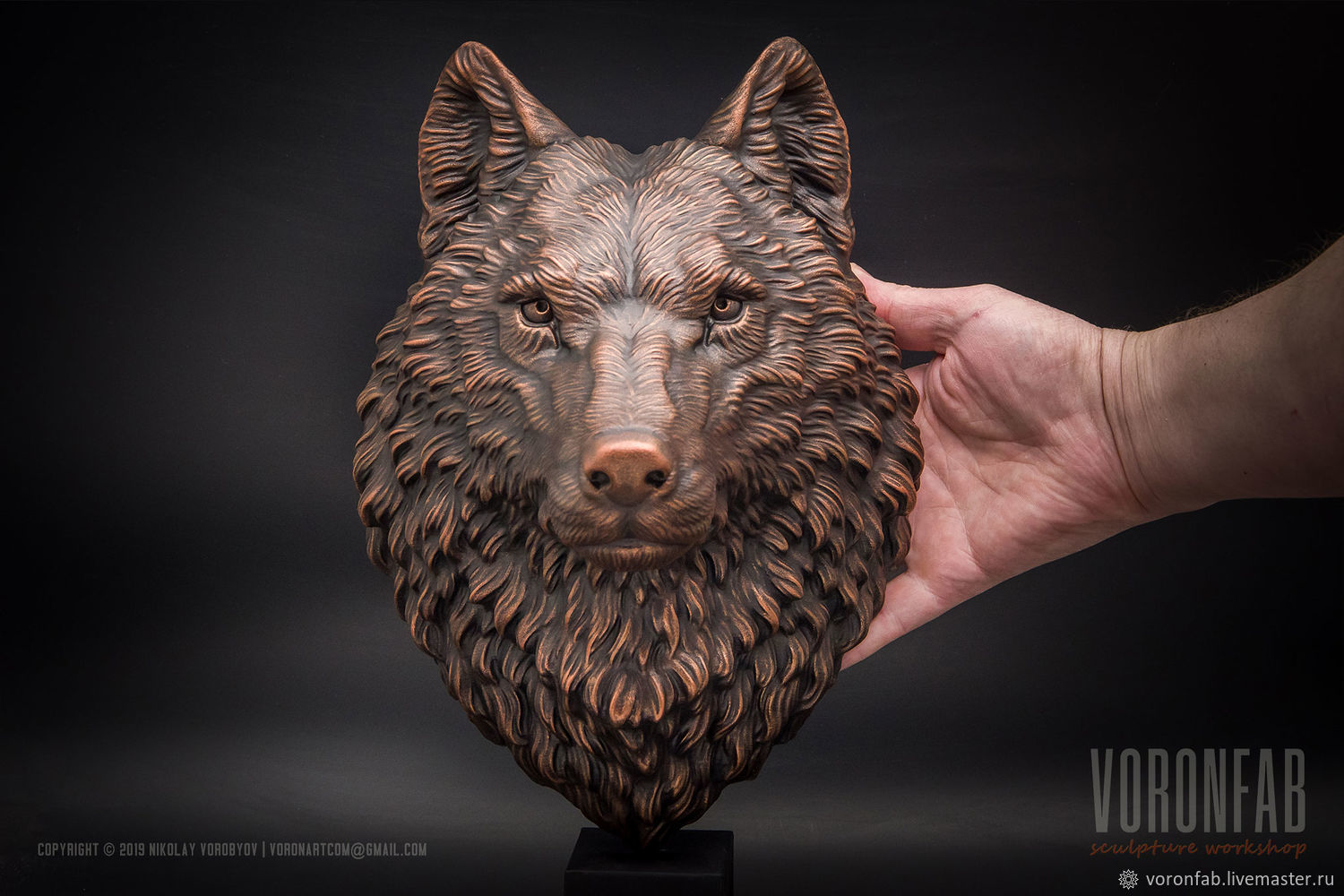 Proud Wolf Wall Sculpture, Animal Head Home Decor Art в интернет ...