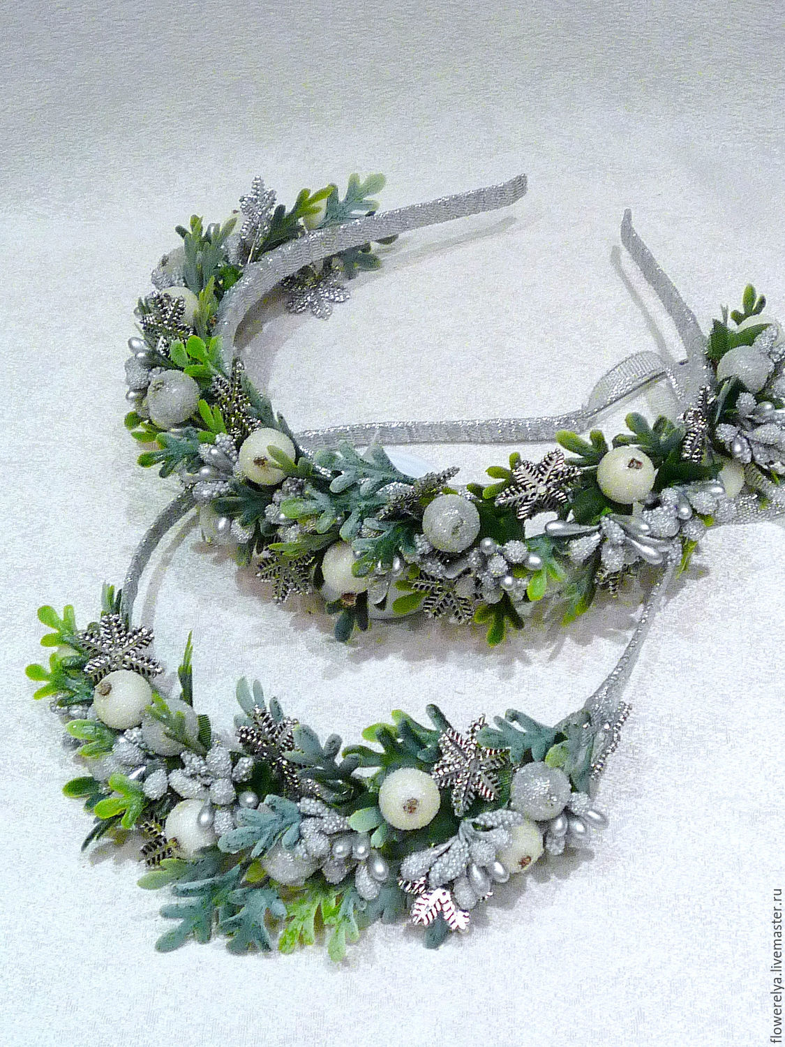Новогодний ободок для мамы и дочки – заказать на Ярмарке Мастеров ...